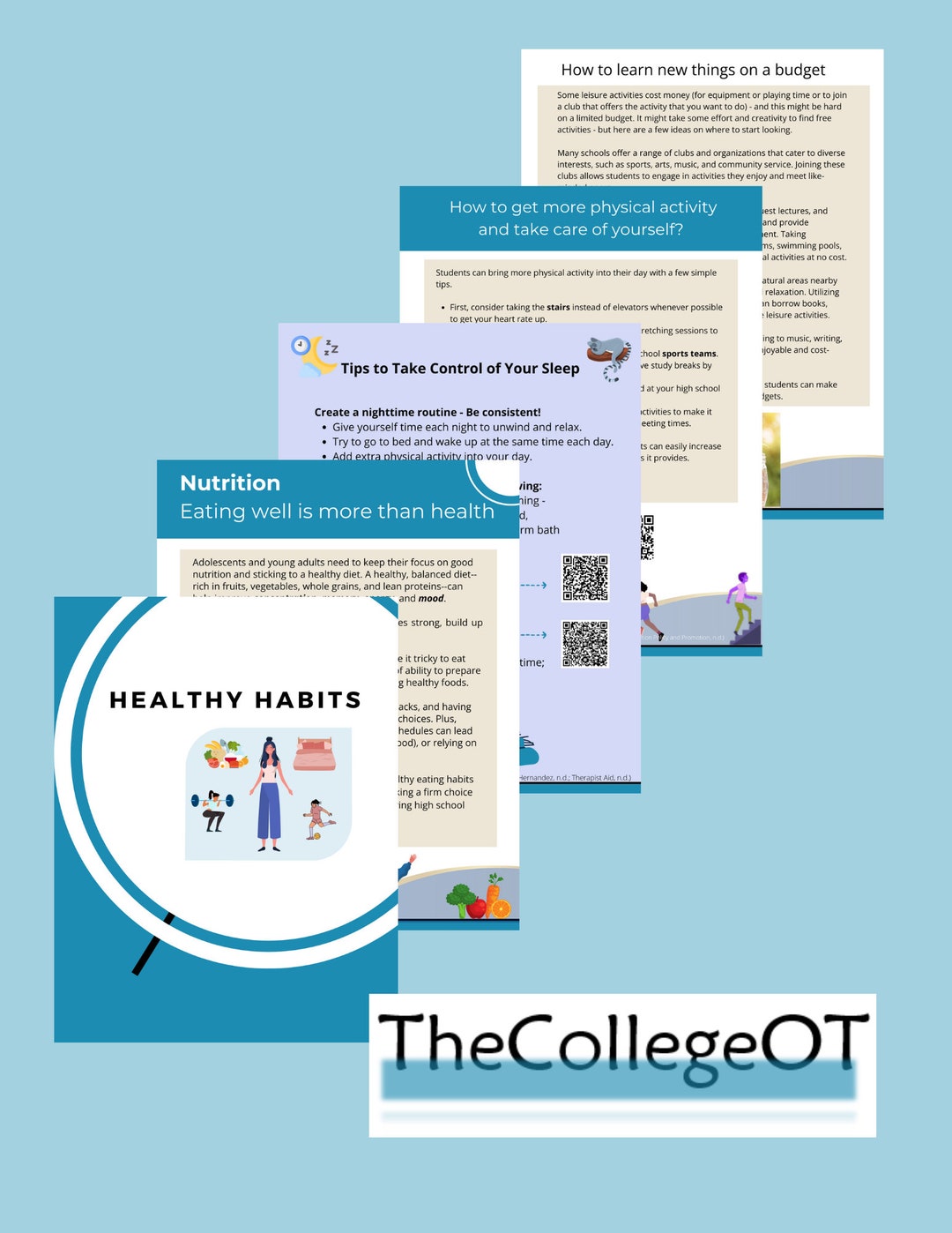 Health Habits Workbook: Sleep, Physical Activity, Leisure & Nutrition ...