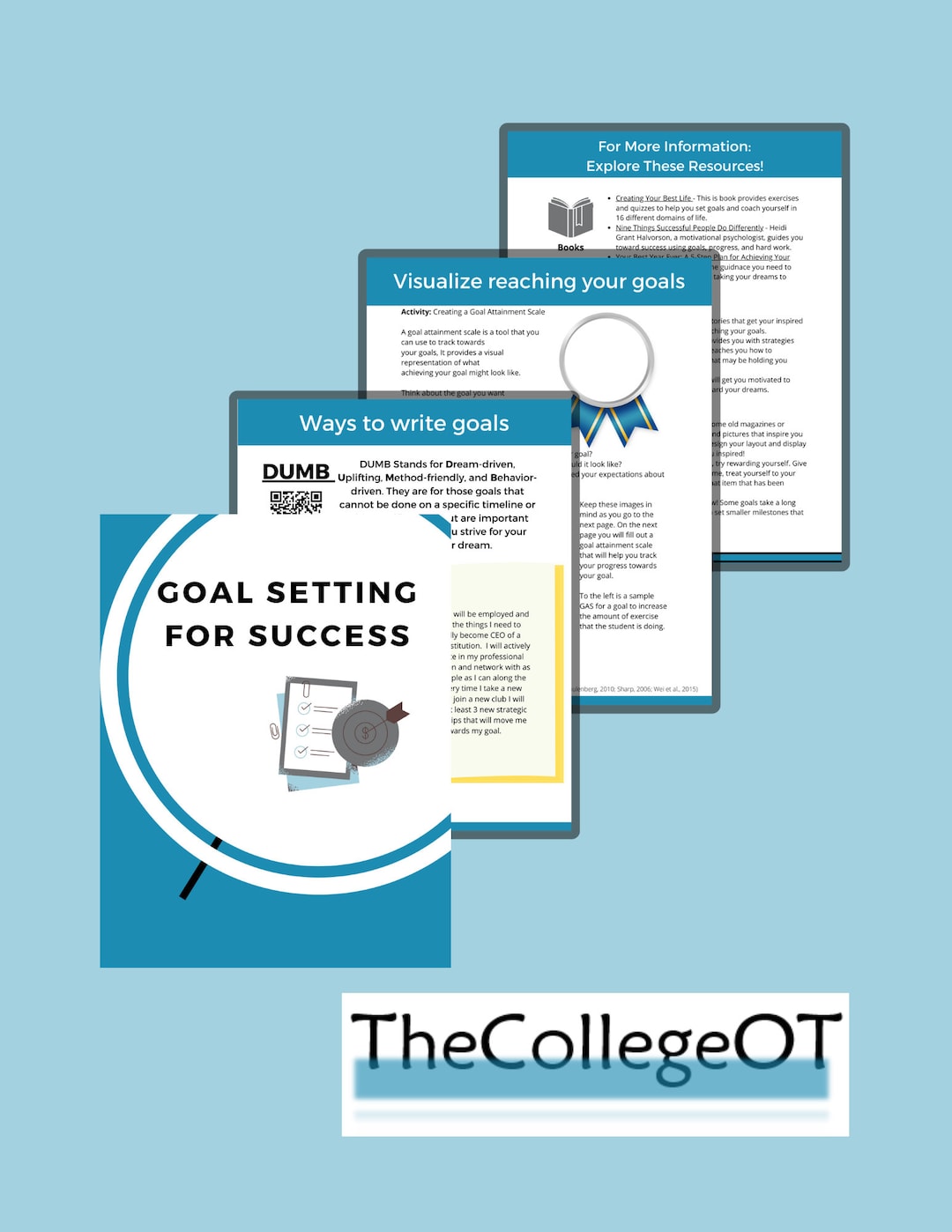 Goal Setting for Student Success (20 Page Workbook) - Etsy