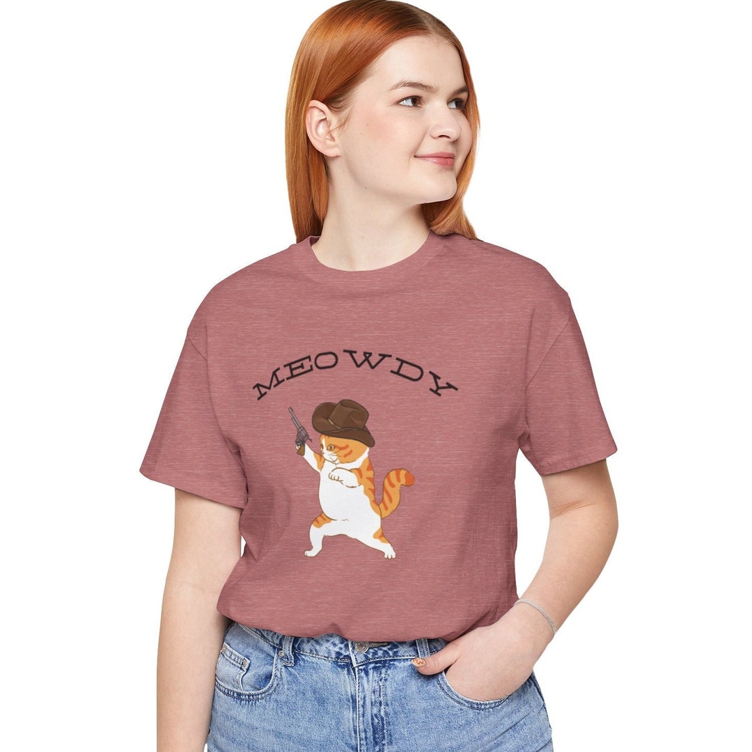 Funny Western Howdy Cat Tshirt - Unisex - Free Shipping - Etsy