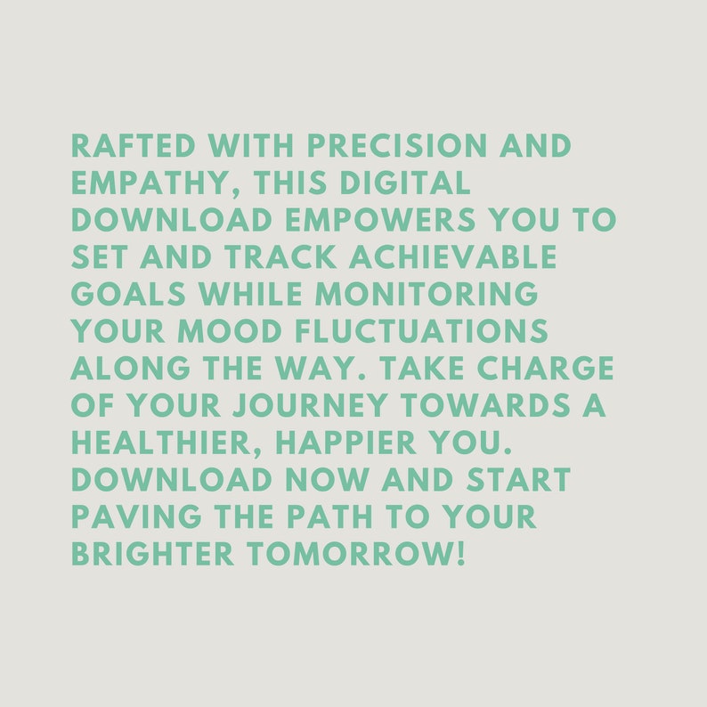 OCD Goal & Mood Tracker - Printable PDF for Wellness With Obsessive ...