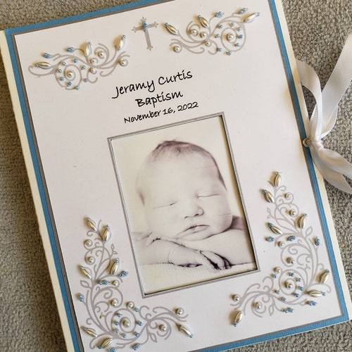 Baptism Photo Album Personalized Photo Album Baby Gift - Etsy