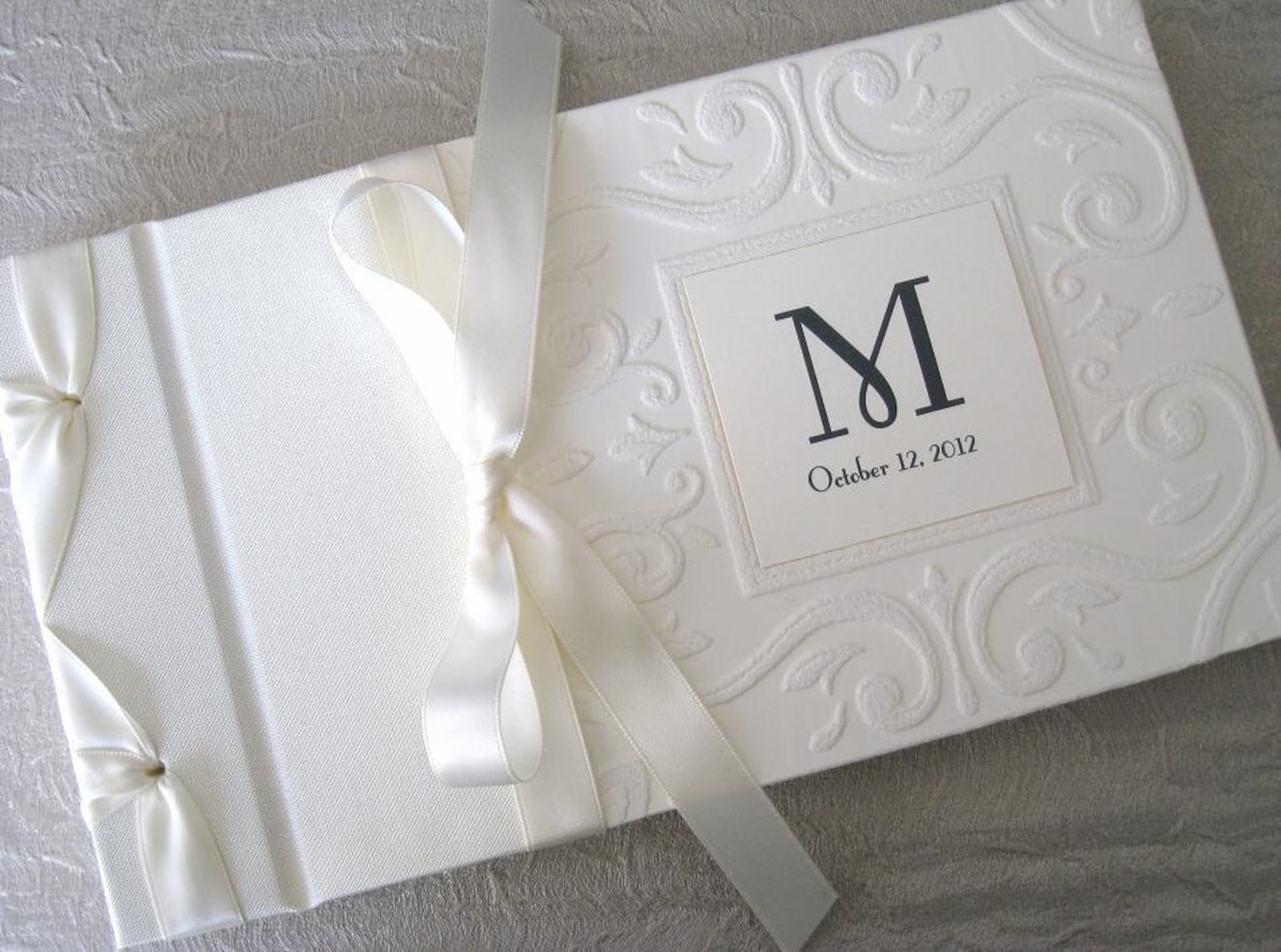 Monogram Wedding Guest Book Guest Book Wedding Photo Album - Etsy