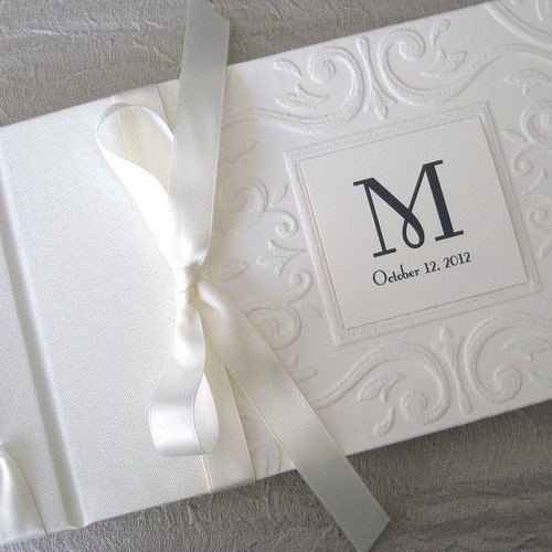 Monogram Wedding Guest Book Guest Book Wedding Photo Album - Etsy