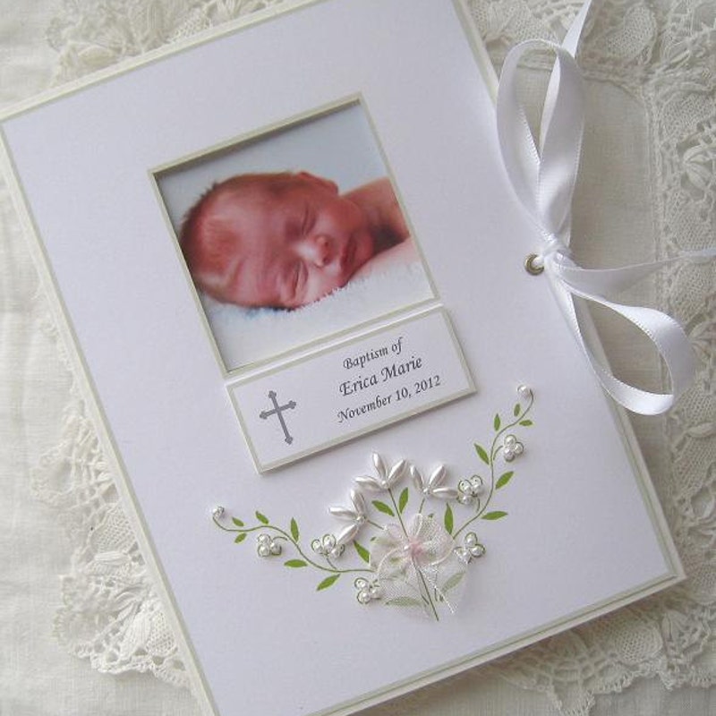 Babys Baptism Photo Album - Etsy