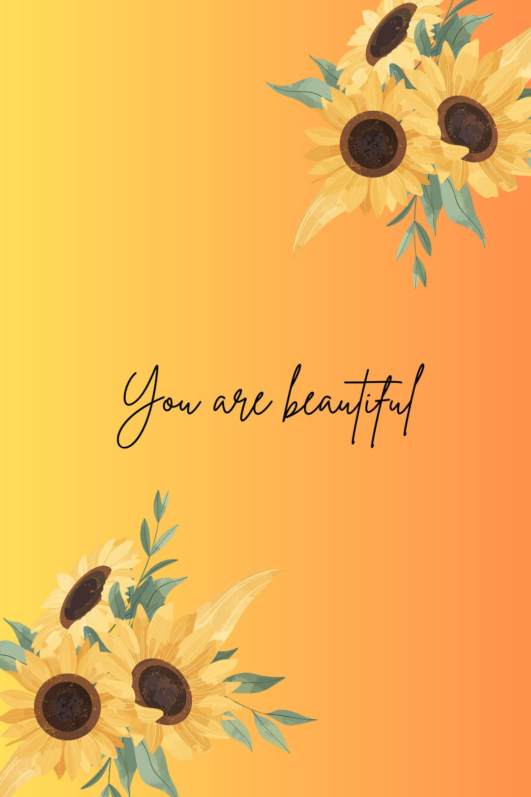 Poster, Picture, Motivation, Sunflower - Etsy