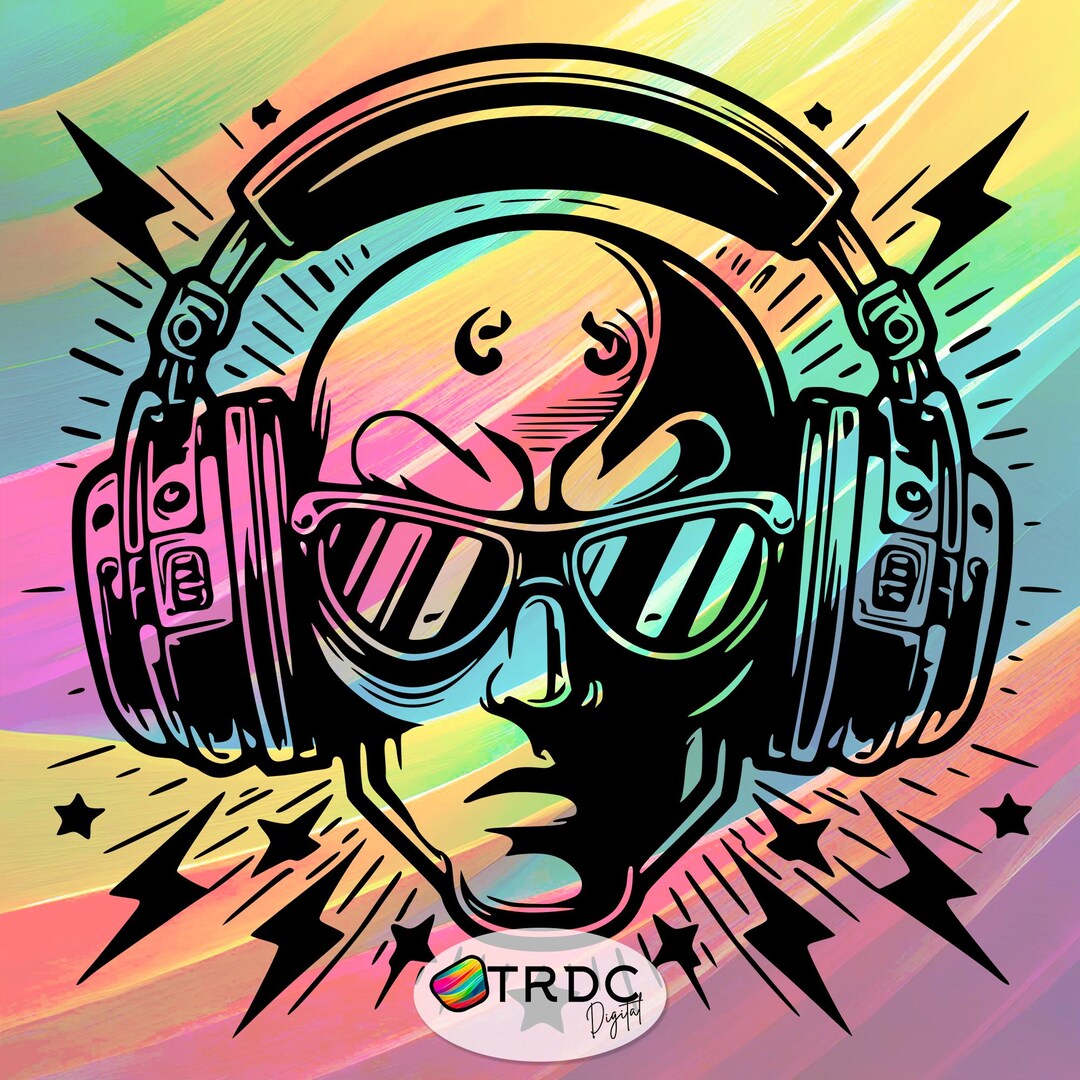 Headphones Attitude Man SVG - Intricate Weeding, Cricut, Silhouette ...