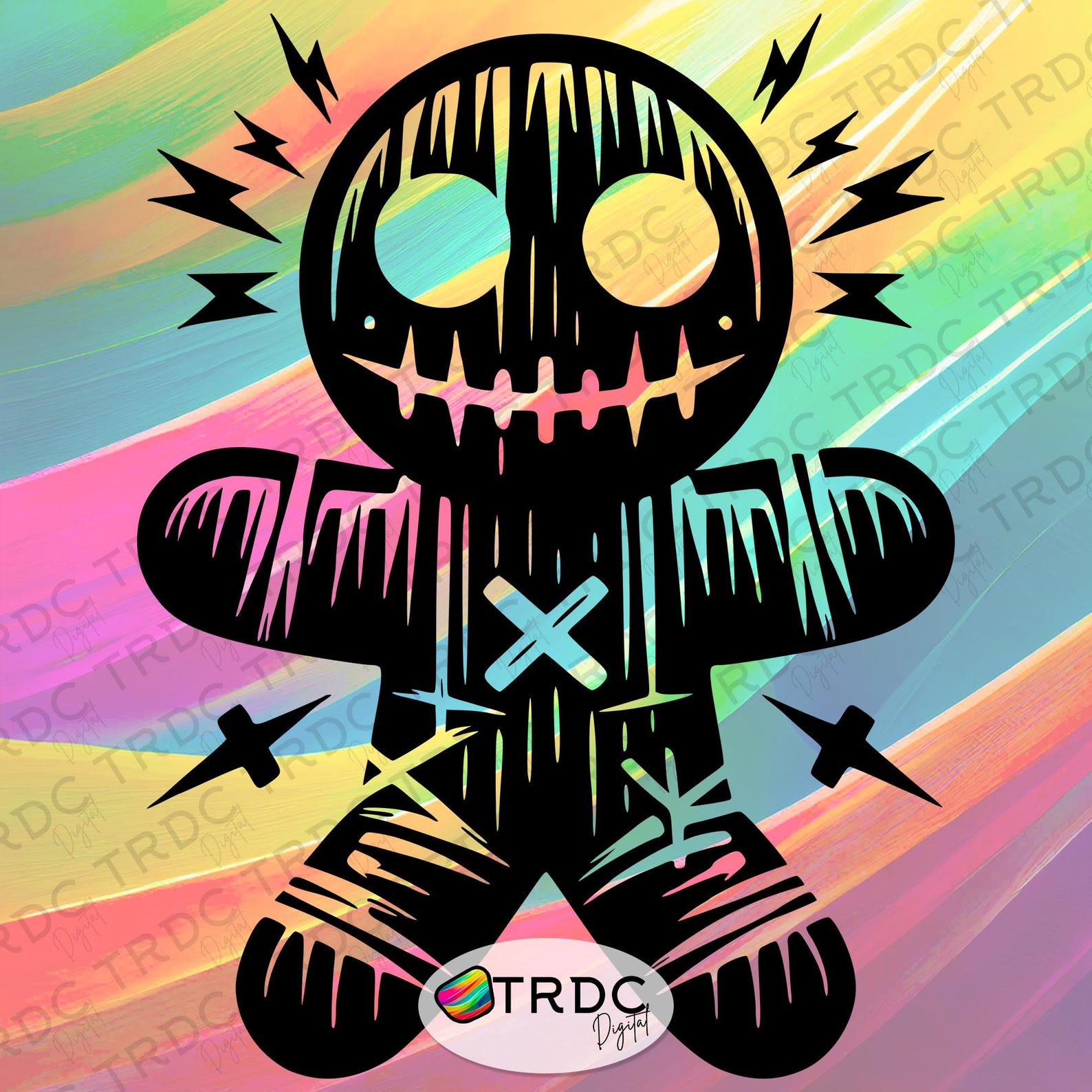 Electric Halloween Gingerbread Man SVG - Cricut, Silhouette Vinyl ...