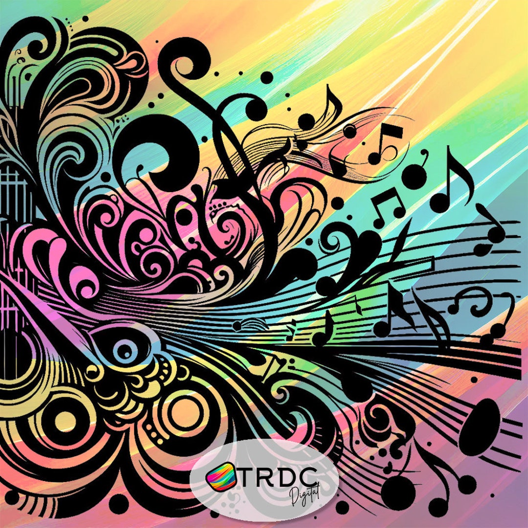 Abstract Music Swirls Explosion SVG Intricate Weeding, Cricut ...