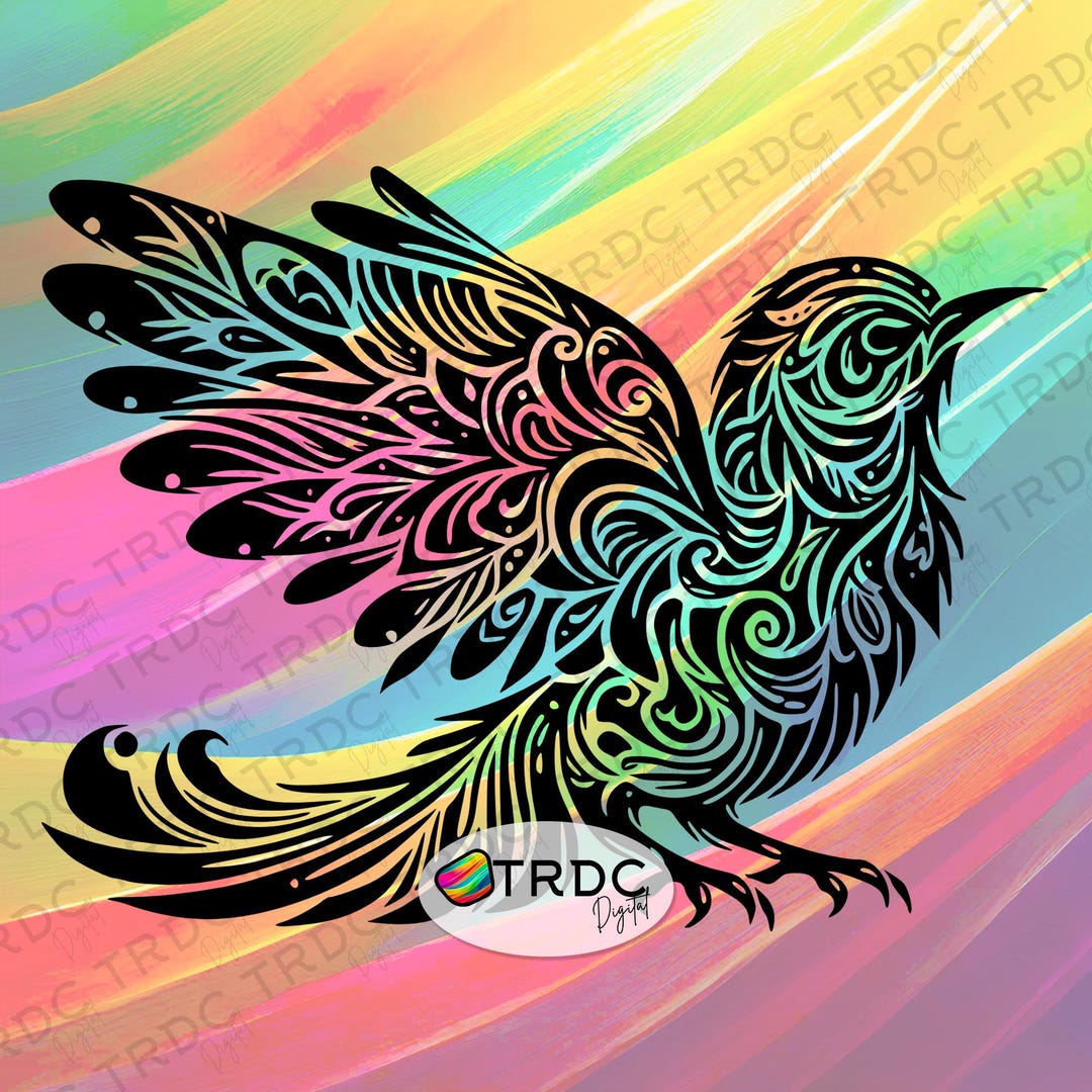 Stylized Bird SVG - Weeding, Cricut, Silhouette Vinyl, Digital Files ...