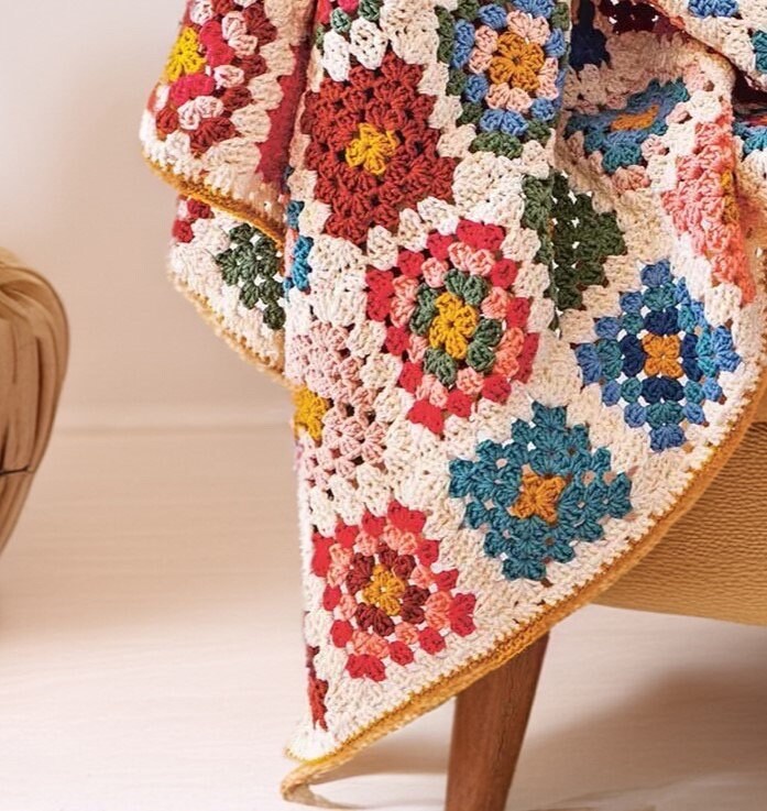 Granny Square Blanket, Pattern EN - Etsy