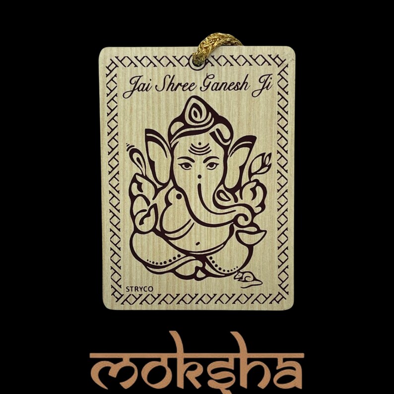 Ganesh Ji Car Hanging, Lord Ganesha Hindu Car Decor, Indian Car Decor ...