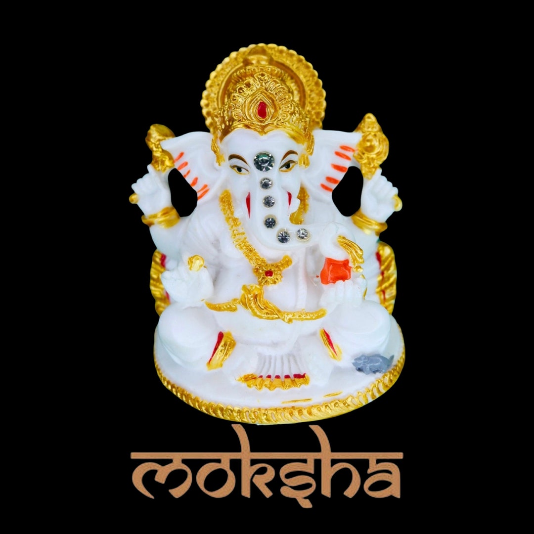 Ganesh Ji Car Dashboard Idol, Lord Ganesha Hindu Car Decor, Indian Car ...