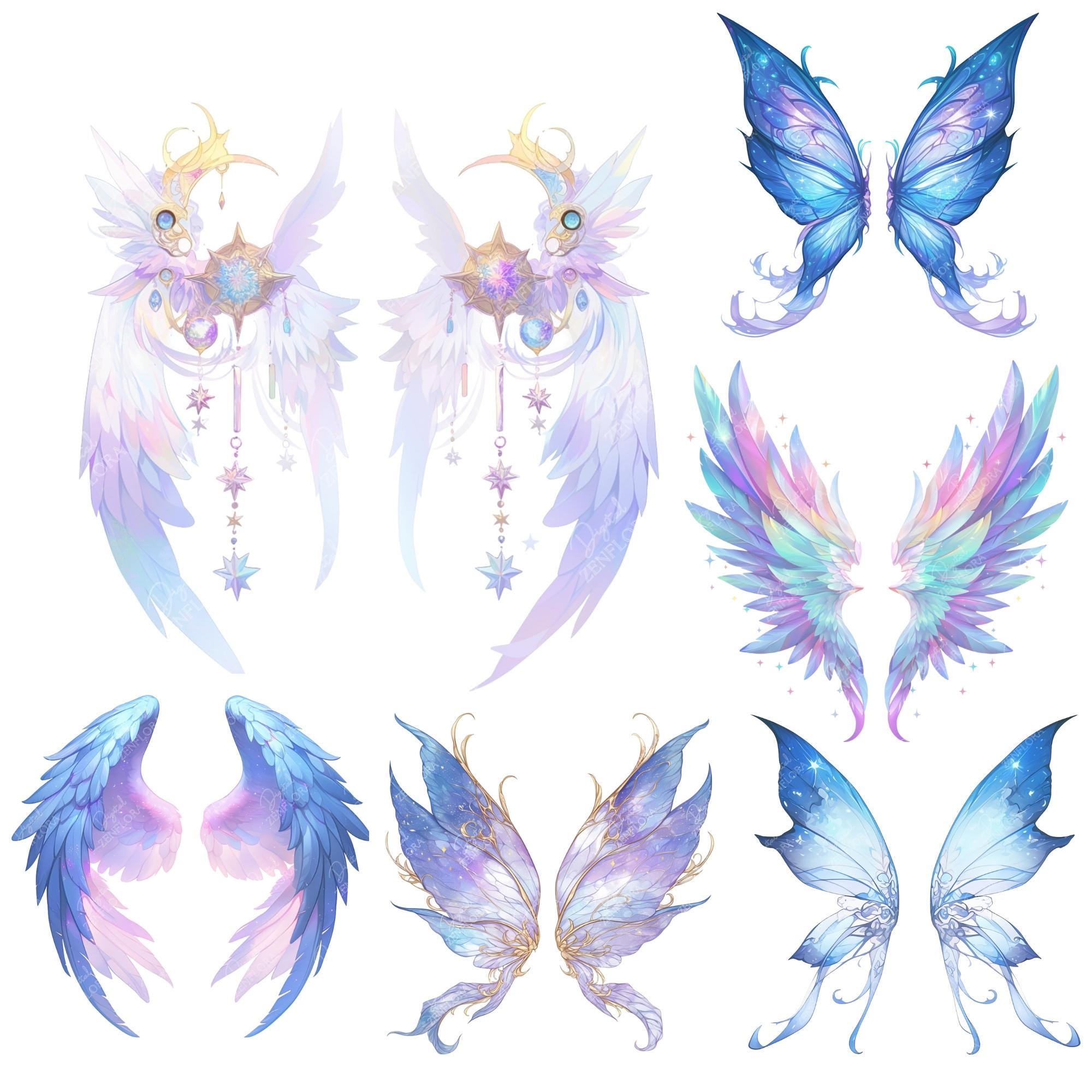 Celestail Fairy Wings Clipart,butterfly Wings,angel Wings ,elegant,png ...