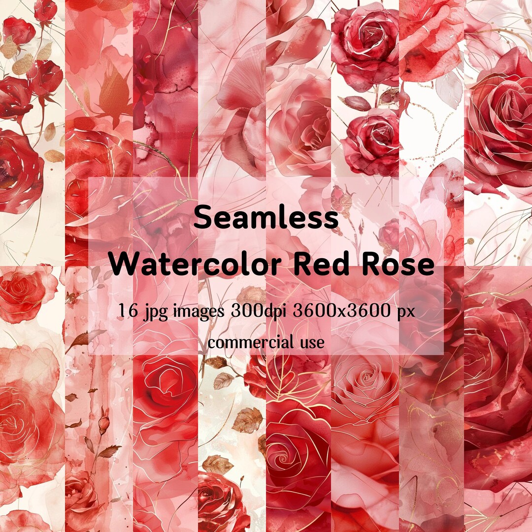 Red Roses Pattern Seamless, Background Wallpaper,roses Illustrations in ...