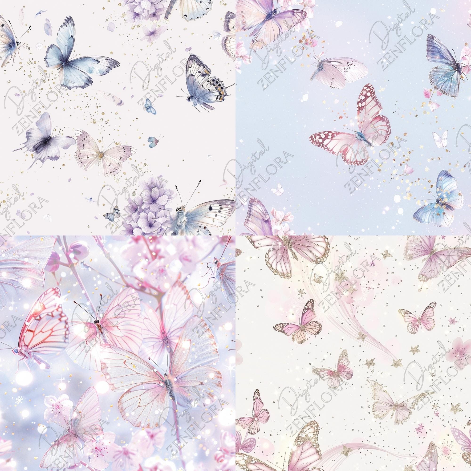 Butterfly Seamless,butterfly Pattern,purple Butterfly Seamless ...