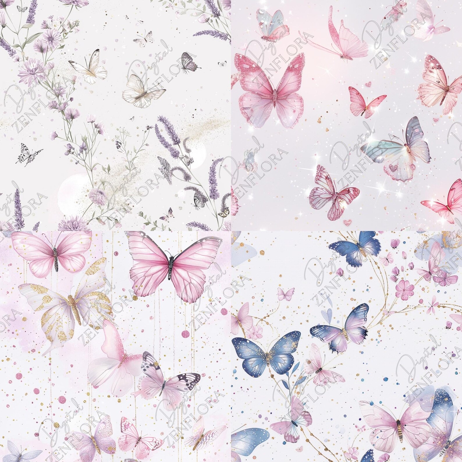 Butterfly Seamless,butterfly Pattern,purple Butterfly Seamless ...