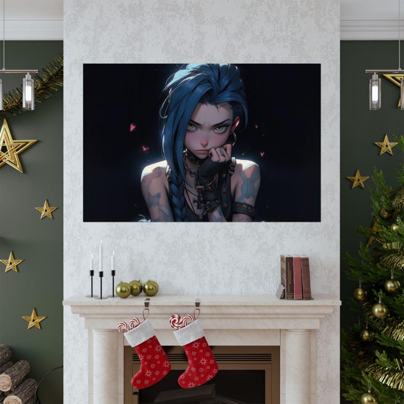 League of Legends Jinx Poster,jinx Print,aesthetic Jinx Room Decor,jinx ...