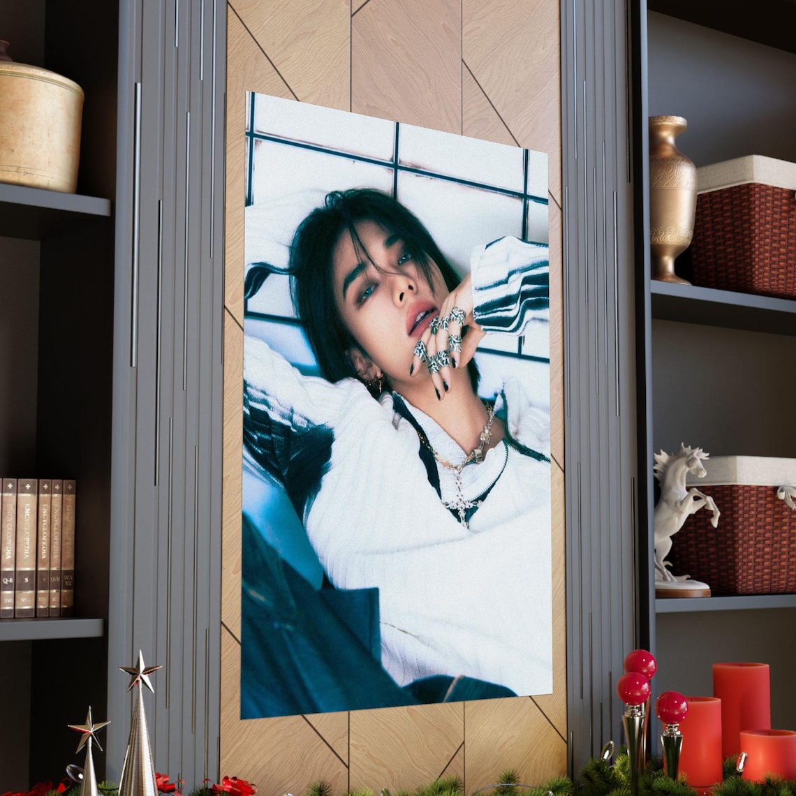 Straykids Hyunjin Poster,straykids Rock-star Album Poster,skz Print,skz ...