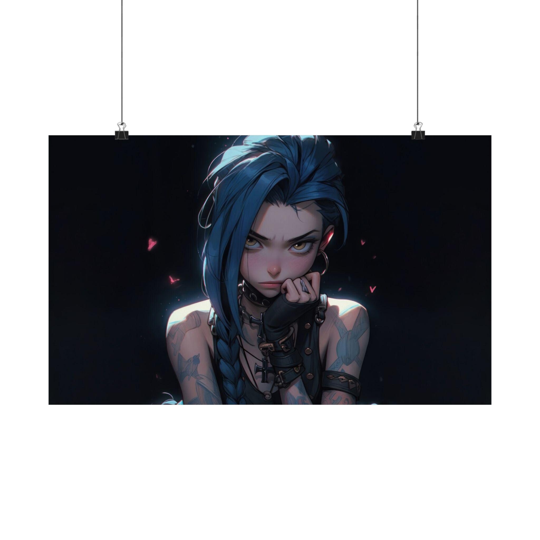 League of Legends Jinx Poster,jinx Print,aesthetic Jinx Room Decor,jinx ...