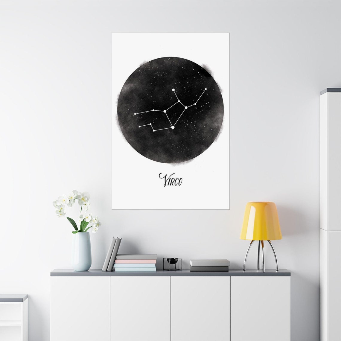 Virgo Print Virgo Poster Virgo Aesthetic Zodiac Print Virgo Gift Zodiac ...
