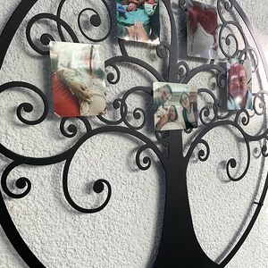 Metal Family Tree of Life Decor With 5 Photo Set Printing for Collages ...