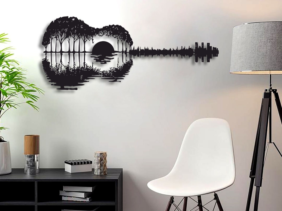 Metal Guitar Wall Decoration for Guitar Player and Musician - Etsy