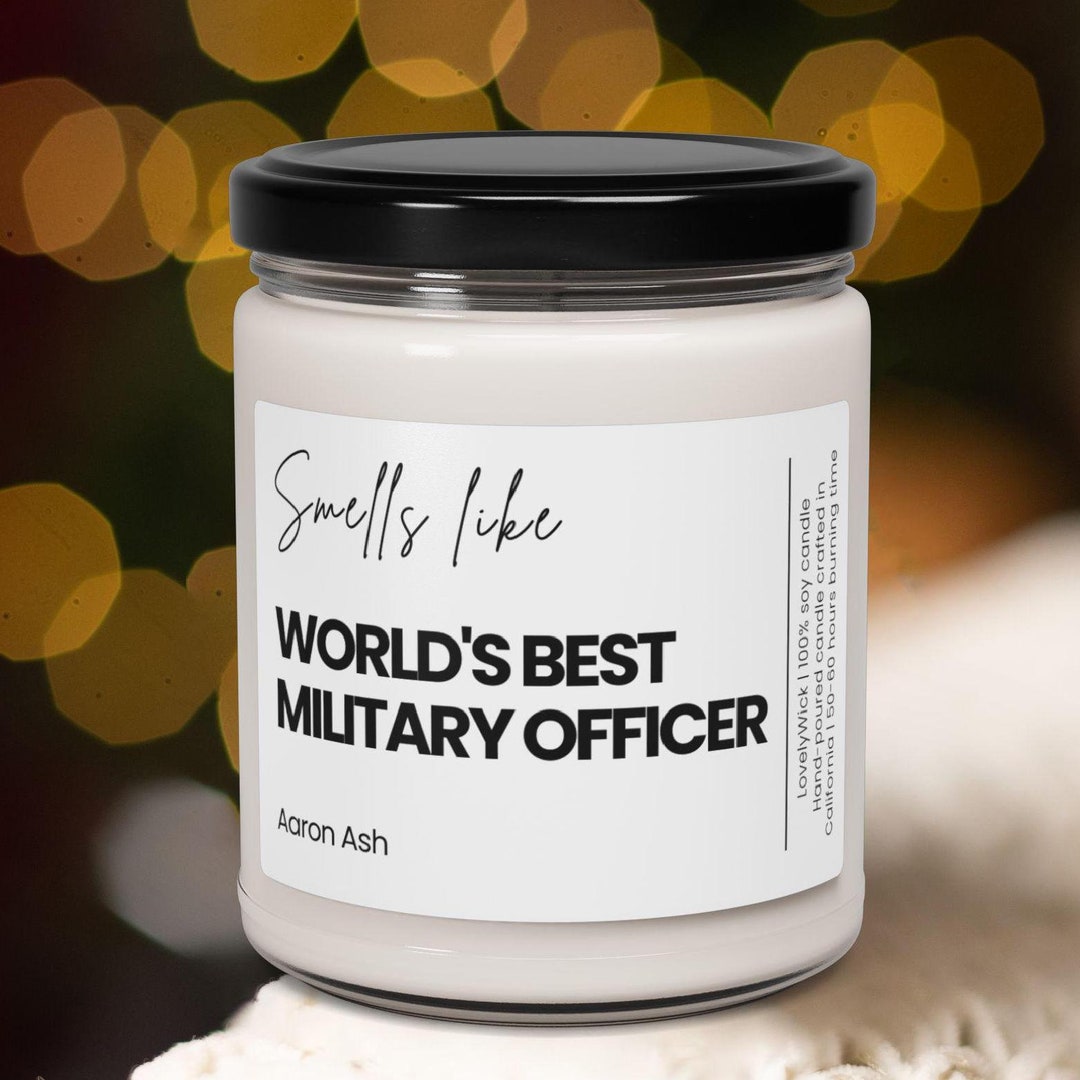 Personalized Military Officer Scented Candle,chief Petty Officer ...