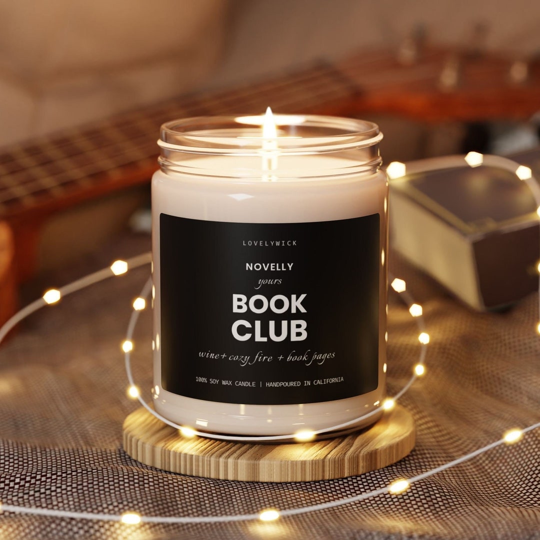 Book Club Candle, Book Club Members Hostess Gift, Silent Book Club ...