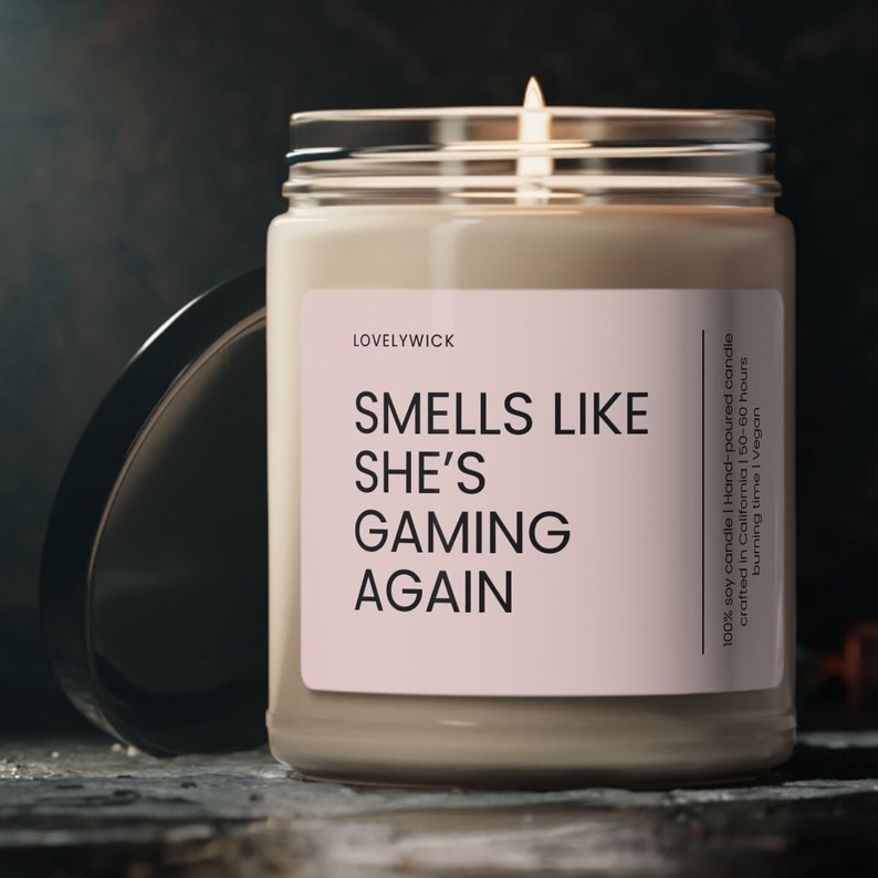 Gamer Girl Personalized Candle Gift, Gamer Girlfriend Gifts, Cozy Gamer ...