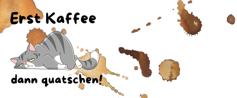 Coffee Cup, Cat, Tired, Funny, Morning Grouch, Tired, Talking, Gift ...