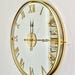 Gold Roman Numerals Mirror Wall Clock, Mid Century Modern Decor - Etsy