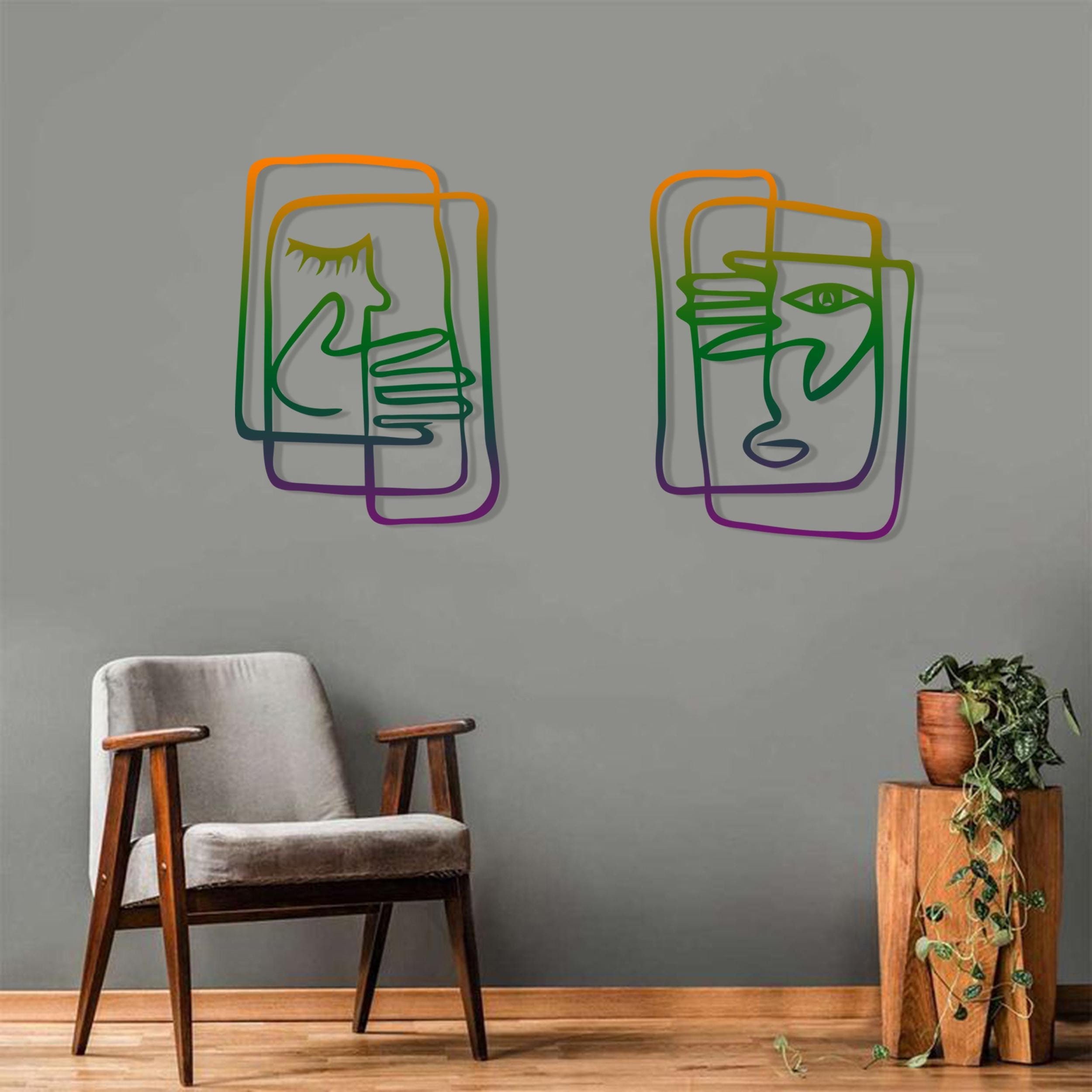 Pablo Picasso Easy Abstract Art, Cubist Metal Wall Art, Surrealist ...