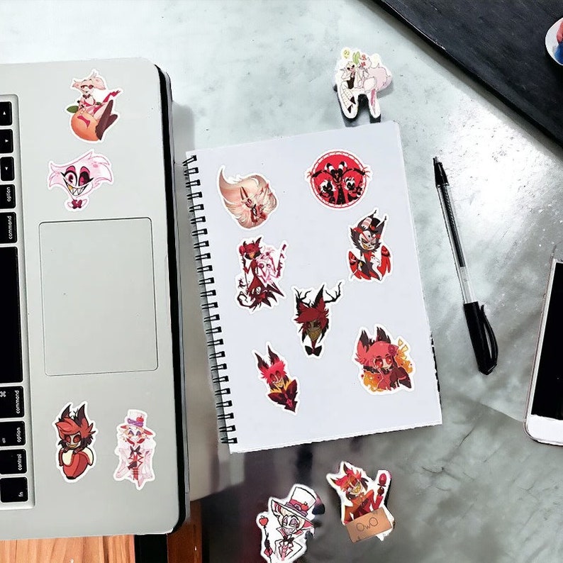 100 Hazbin Hotel Sticker Pack: Hazbin Hotel Stickers Pack for Laptop ...