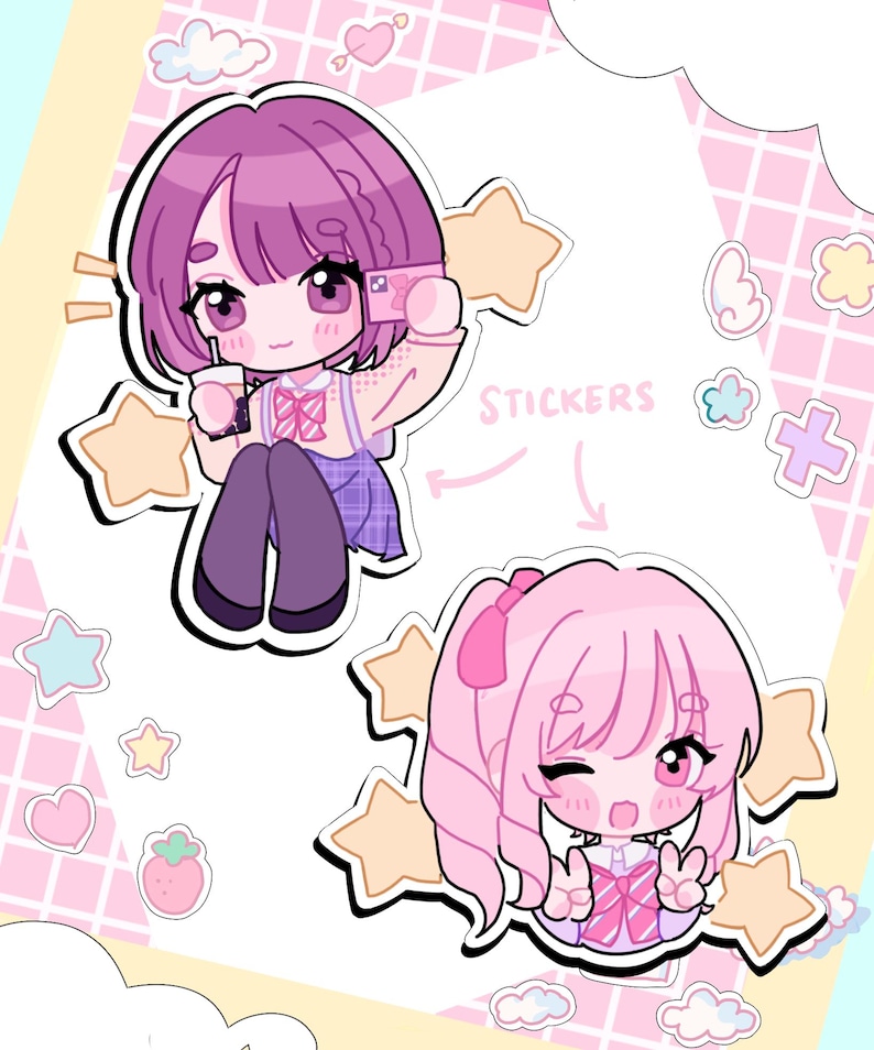 Project Sekai Mizuki and Ena Stickers - Etsy