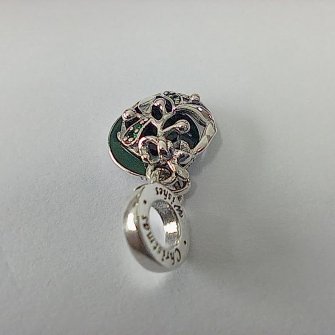 Silver Pandora Christmas Mistletoe Dangle Charm Ale S925 Gift Bag - Etsy