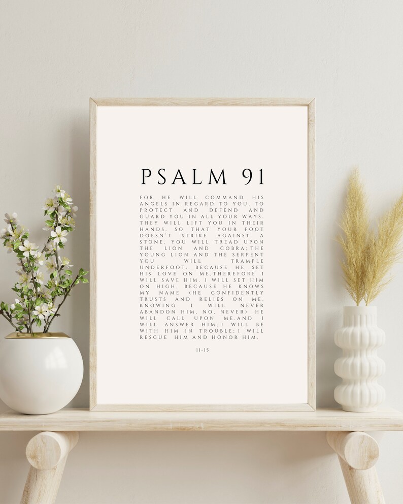 Psalm Digital Print | Christian Wall Art | Biblical Wall Decor - Etsy