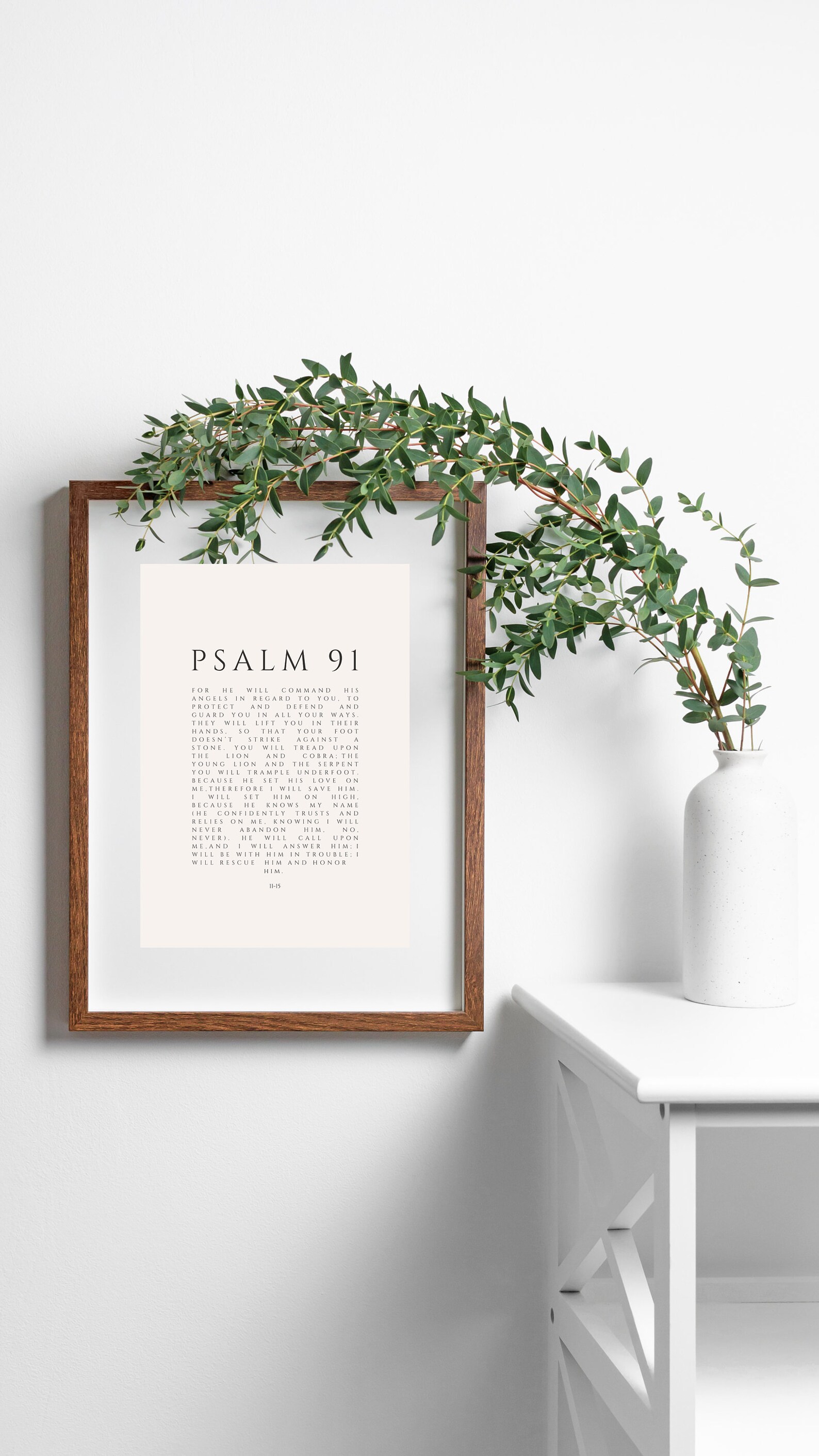 Psalm Digital Print | Christian Wall Art | Biblical Wall Decor - Etsy