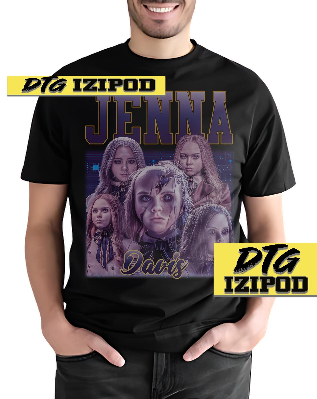 Jenna Davis Shirt Movie Character Vintage Retro Tshirt Long Sleeve ...