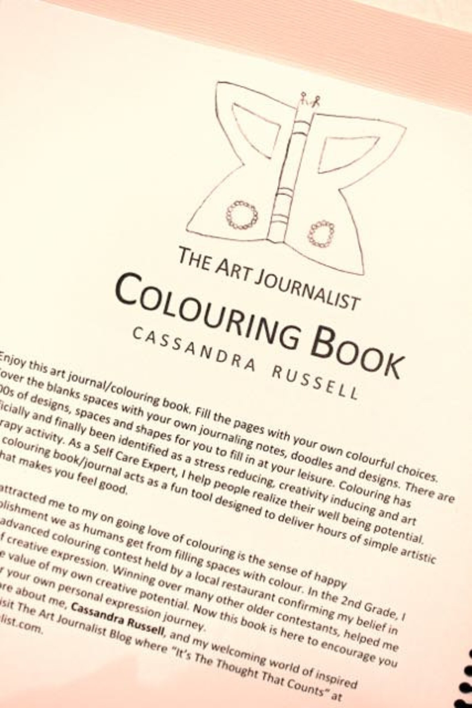 The Art Journalist Colouring Book - Etsy Canada