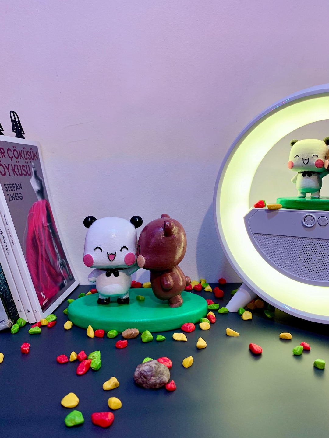 Hand-painted Bubu - Dudu Figurine – Cute 3D Printed Panda - Bear Couple ...