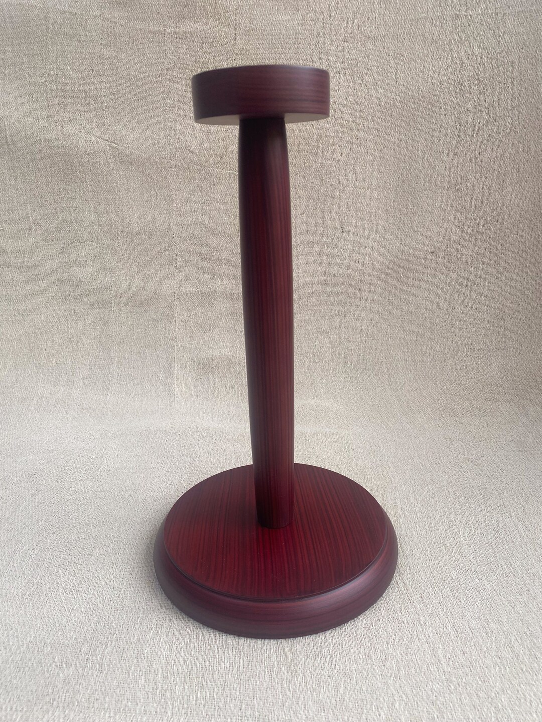 Brown Wooden Helmet Hat Table Stand for Bike Viking Roman Re-enactment ...