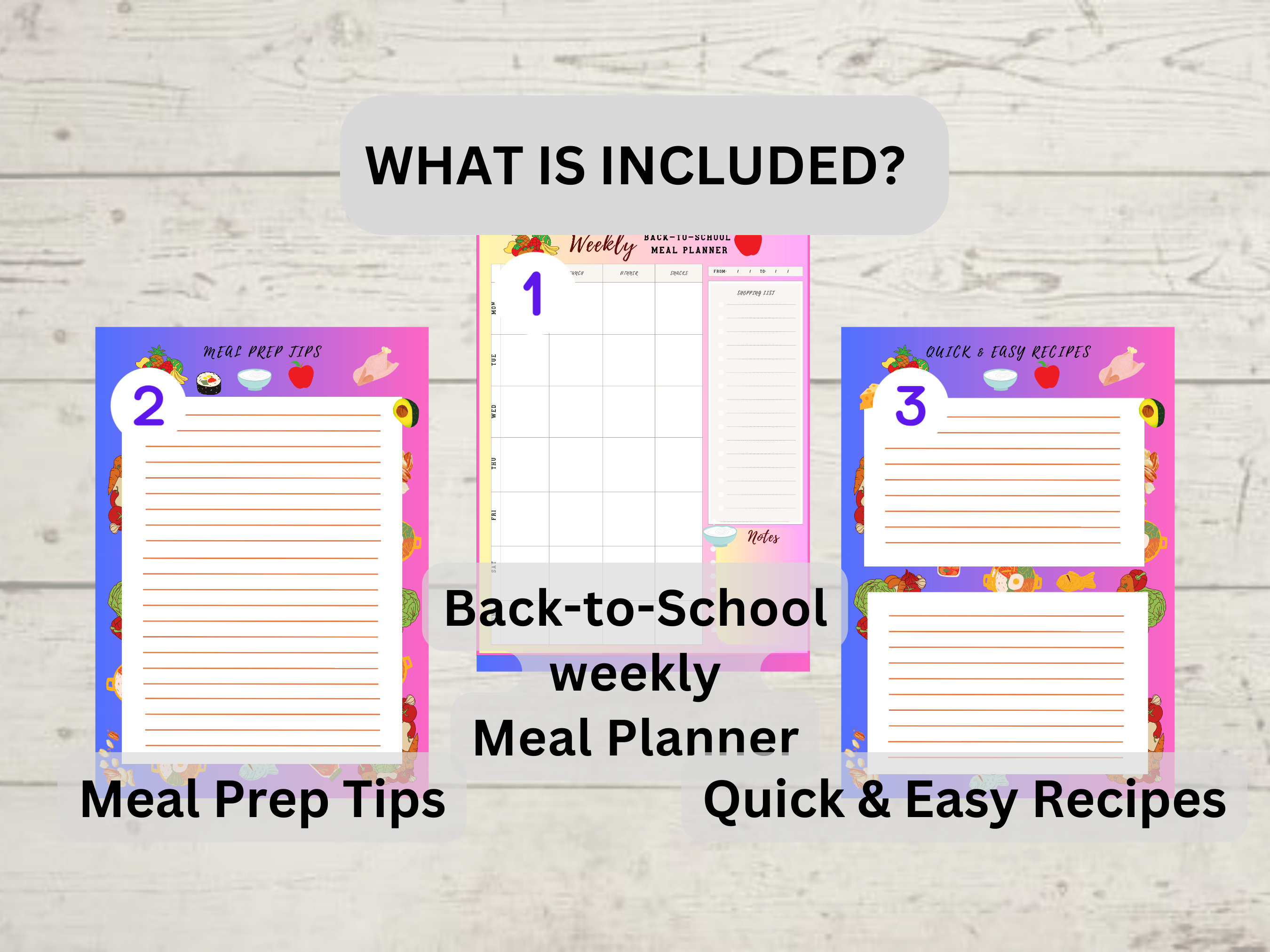 Printable Back-to-school Meal Planner Organize Your Week With Easy ...