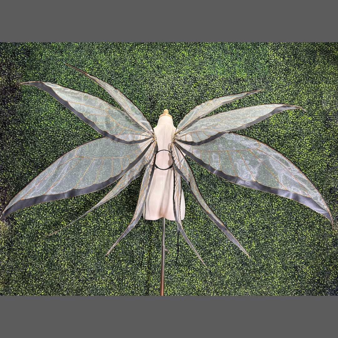 Adilyn LARGE Organza Fairy Wings, Strapless Convertible, Halloween ...
