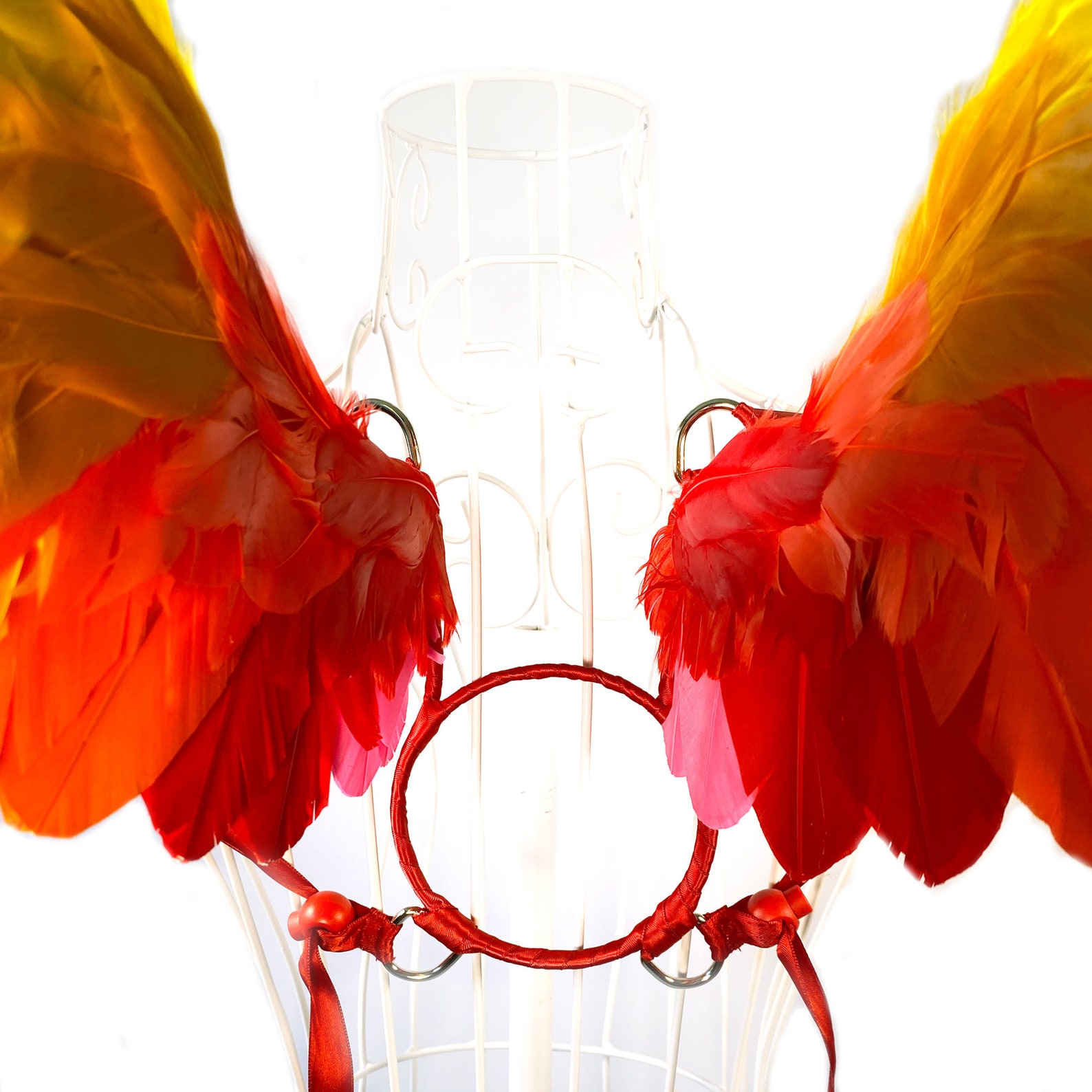 Rainbow Feather Angel Wings Medium Size Cosplay Photography | Etsy