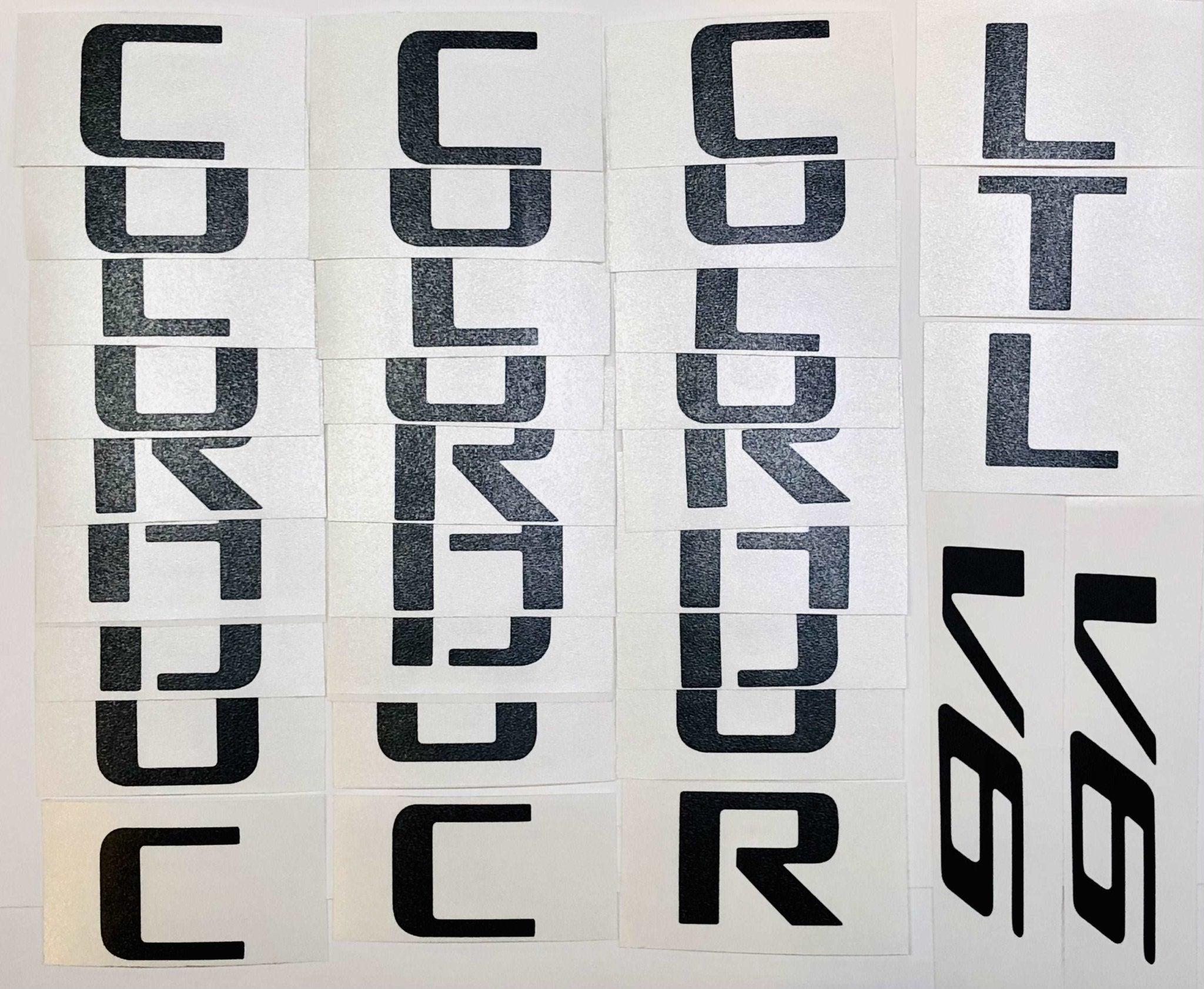 Premium Cast Vinyl Decal Letters for 2014-2026 Colorado Door and ...