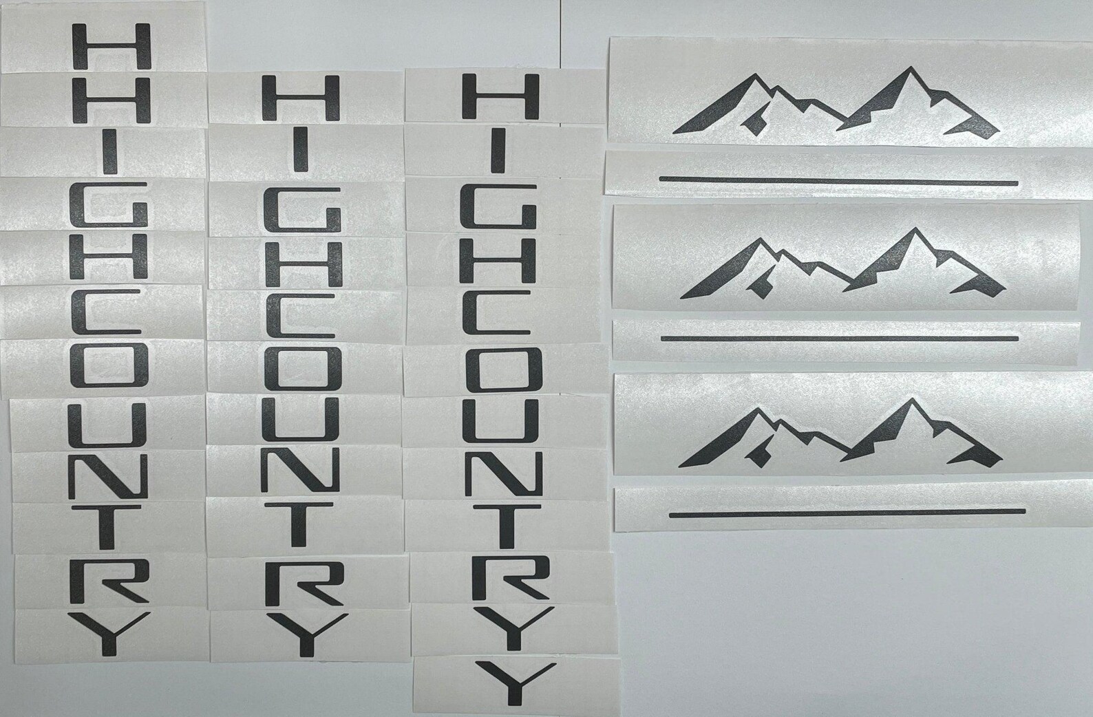Premium Cast Vinyl Decal Letters for 2020-2026 Silverado High Country ...