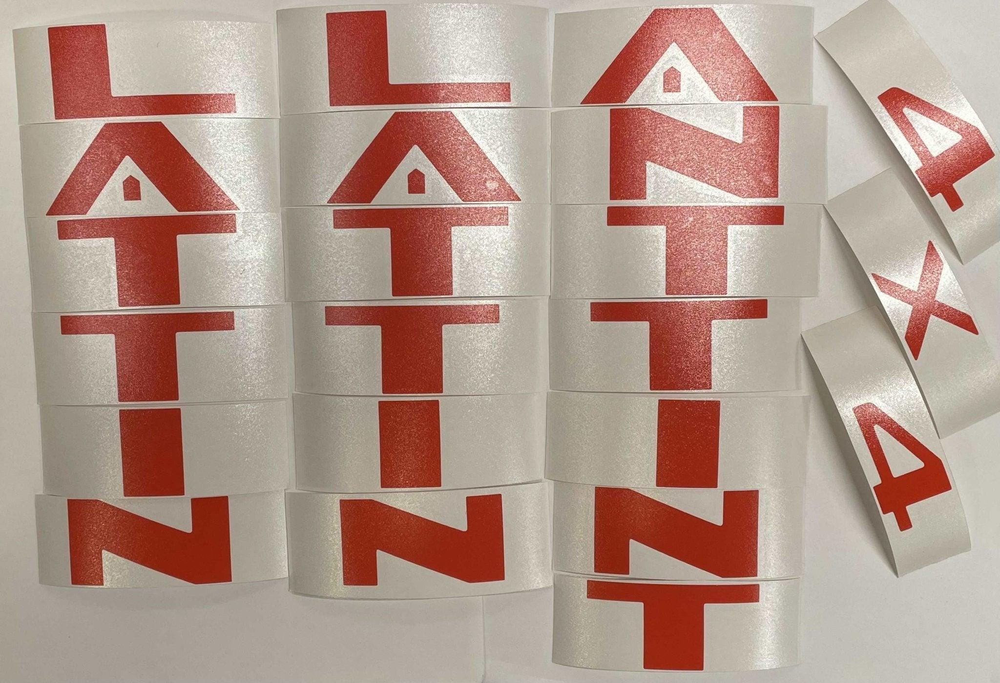 Premium Cast Vinyl Decal Letter Inlays for 2016-2024 Titan Doors and ...
