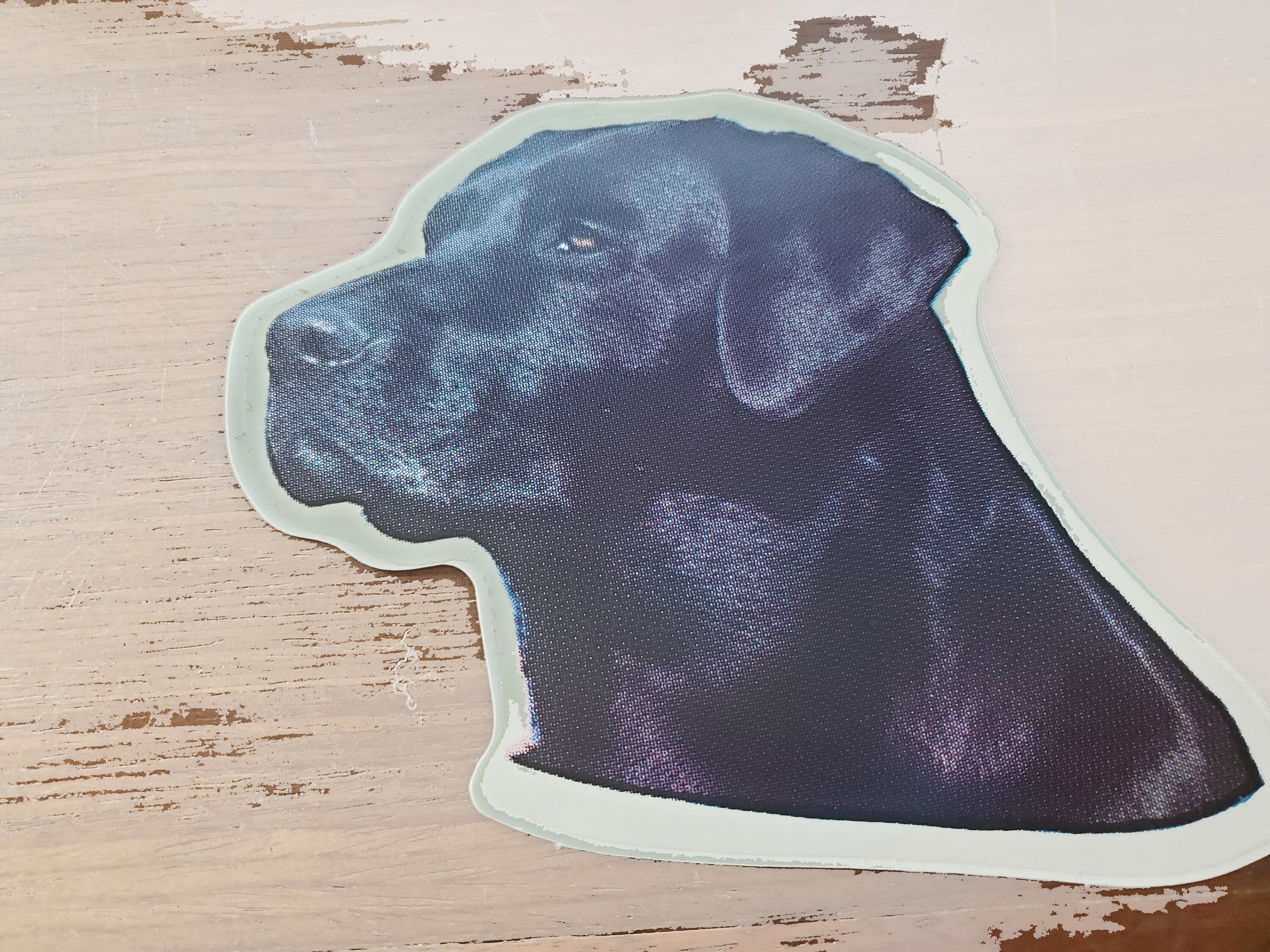Vintage Black Lab Labrador Dog Decal Single Sticker JAC - Etsy