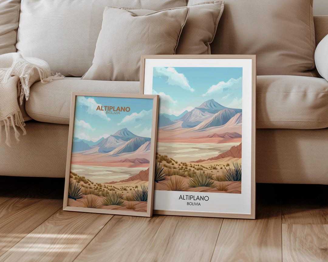 Altiplano Bolivia Poster South America Travel Poster | Gift Travel ...