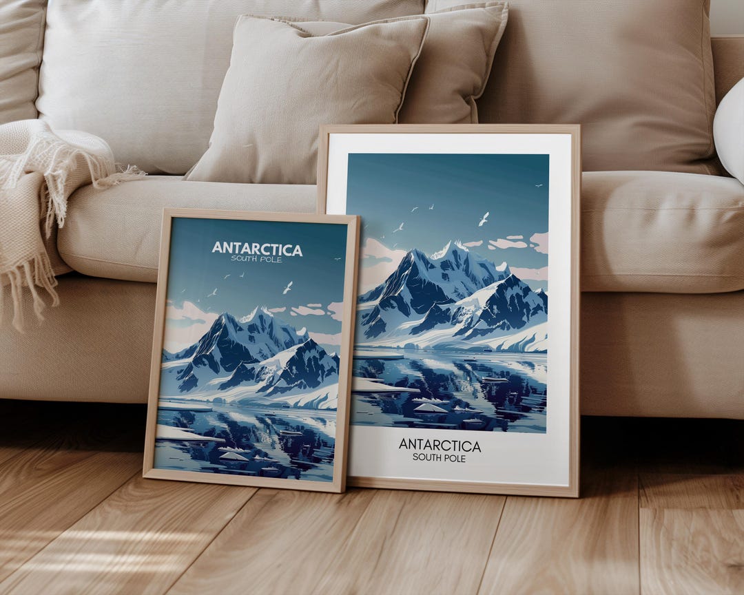 Antarctica Poster Travel Poster South Pole Arctic Circle Gift Travel ...